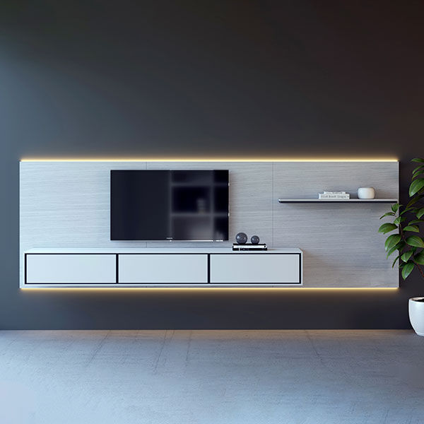 Contemporary TV wall unit - MODE MDC15 - ITALIANELEMENTS - lacquered ...