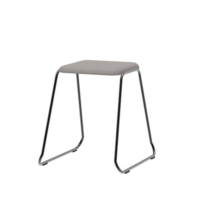Contemporary stool - HUG - Mobboli - painted steel base / upholstered ...