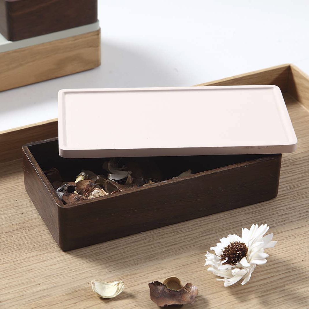 Oak storage box - REY - camino - with lid