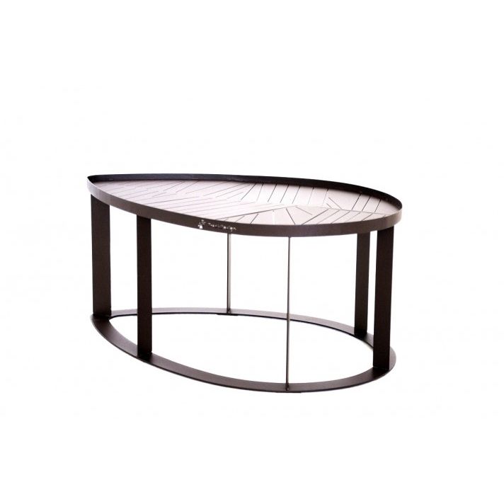 Contemporary coffee table - LILA - Trackdesign - COR-TEN® steel / steel ...