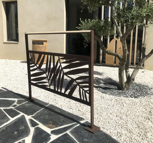 Protective barrier - NATURA - Trackdesign - fixed / COR-TEN® steel ...