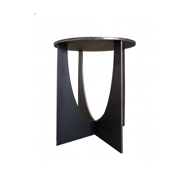 Contemporary side table - NOVIS - Trackdesign - steel / metal base / round