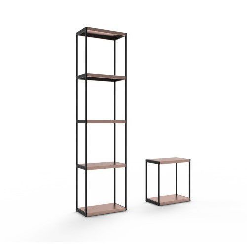 Modular shelf - SISTEMA - Trackdesign - contemporary / steel / brushed ...