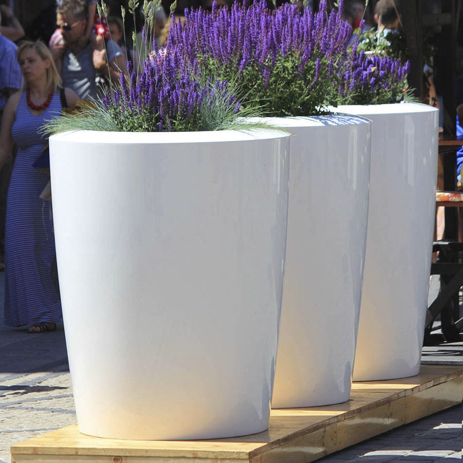 Polyester plant pot - AS-ANA - Astrini Design - round / home / commercial
