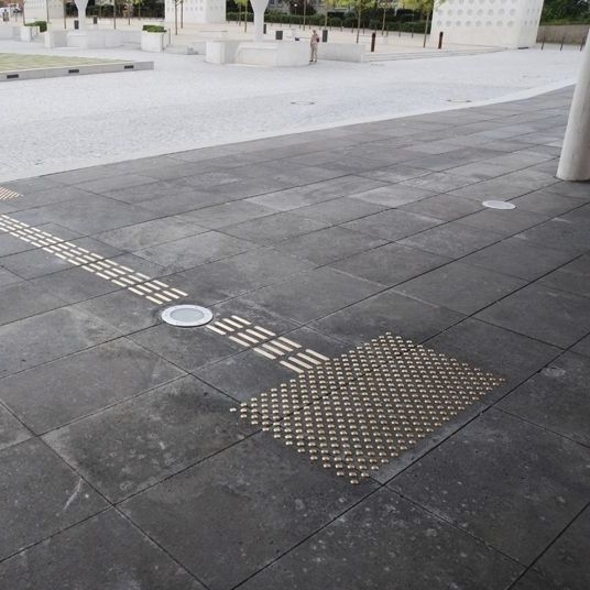 Stainless steel tactile guidance paving - KDR - OLEJÁR spol. s r.o.
