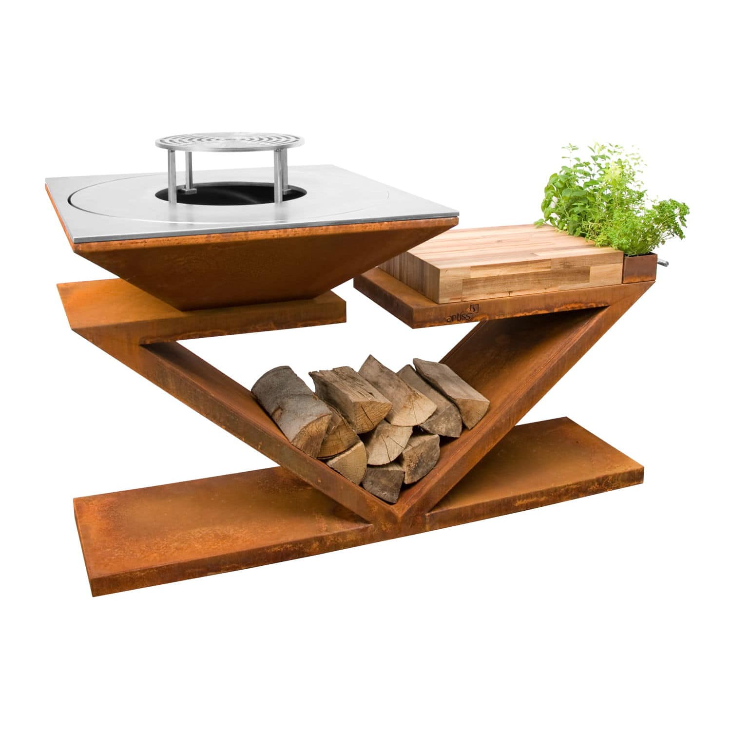 Wood-burning barbecue - G5 - ARTISS DESIGN - commercial / mobile ...