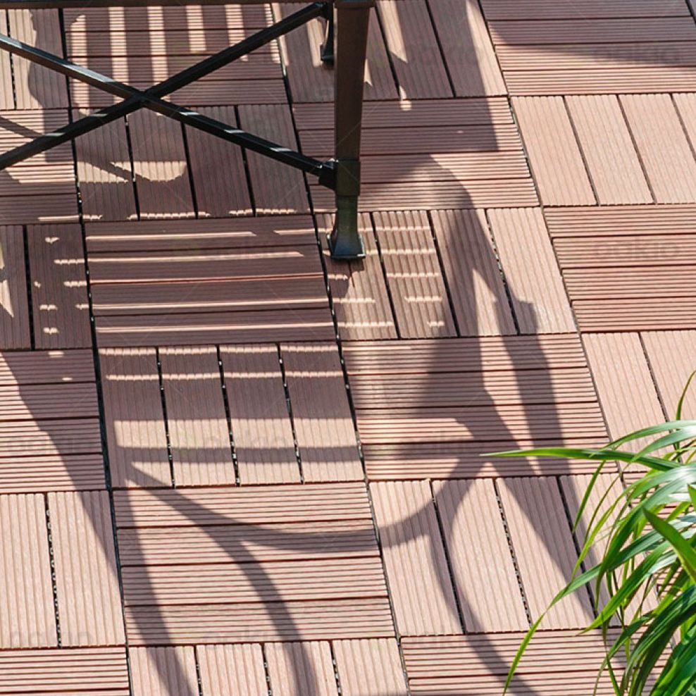 WPC flooring - INIWOOD - Oakio Plastic Wood Building Materials Co.,Ltd. - residential / tile ...