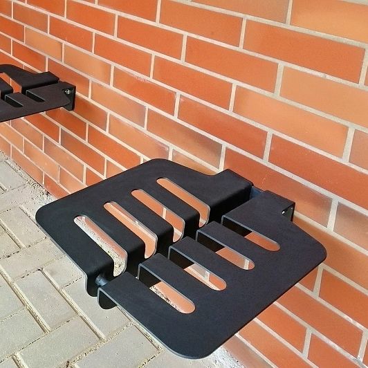 Contemporary stool - AILES - STREETPARK s.r.o. - wooden / metal / for ...