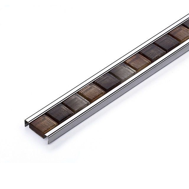 Metal decorative profile - YOLANDA - FOSHAN JECA LIMITED - glass / for ...