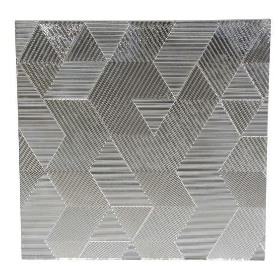 Patterned glass panel - Şişecam - mirror / silver-colored / polished