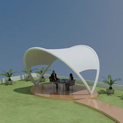 Metal frame tensile structure - ICON INTERIORS AND EXTERIORS - arch ...