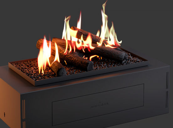 Steel bioethanol burner - Chalet-I (in) - Neverdark - stainless steel ...