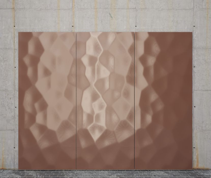 Patterned metal sheet - BT-3D-310 PUNCHY POLYGONS - Binder Parametric ...