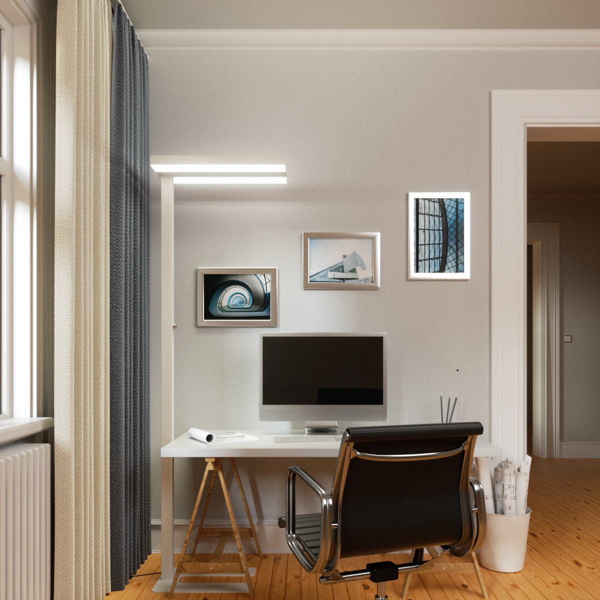 Surface-mounted light fixture - LOGAN - Arcchio - LED / U-shaped / L-shaped