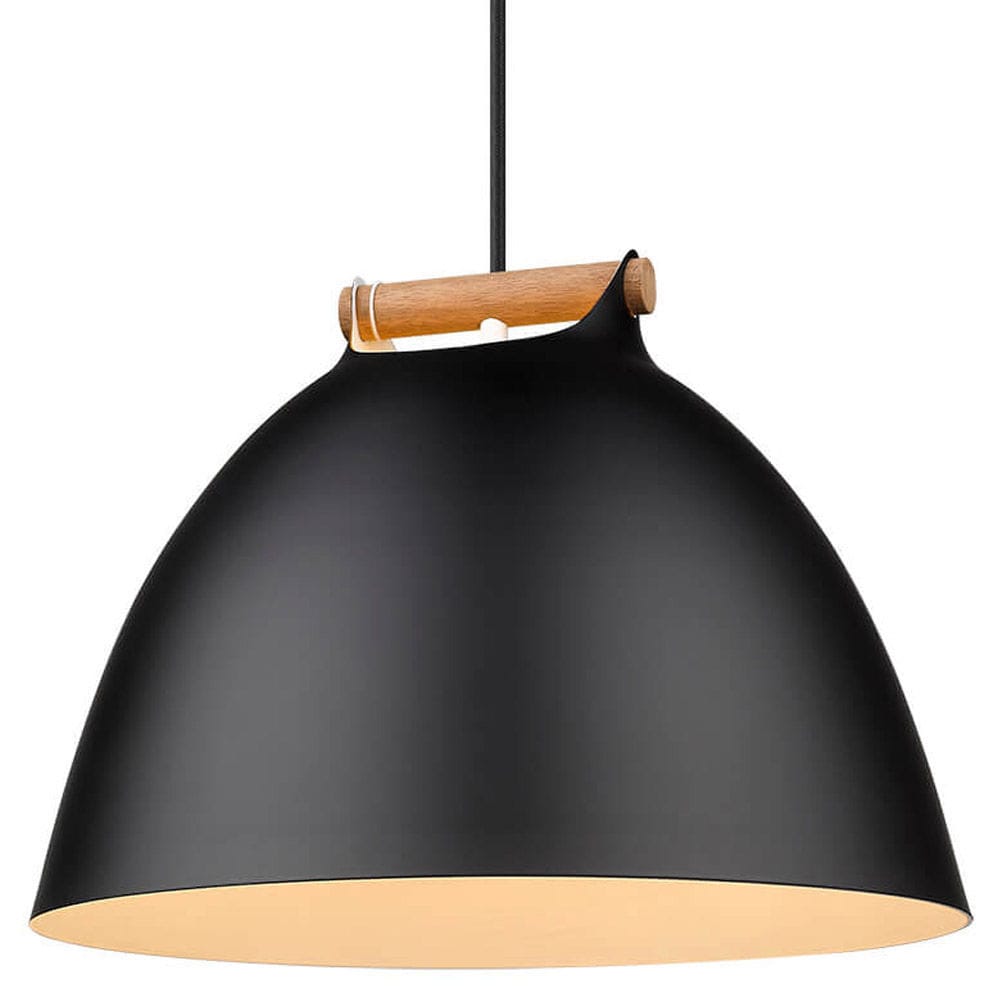Pendant lamp - ÅRHUS - Halo Design - metal / mahogany / contemporary