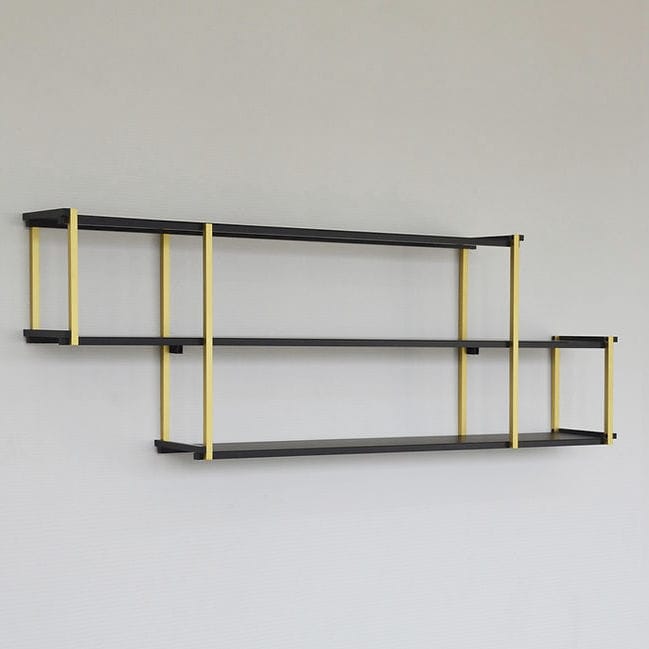 Wall-mounted shelf - Regula - L'Alufacture - Art Deco / aluminum / with ...