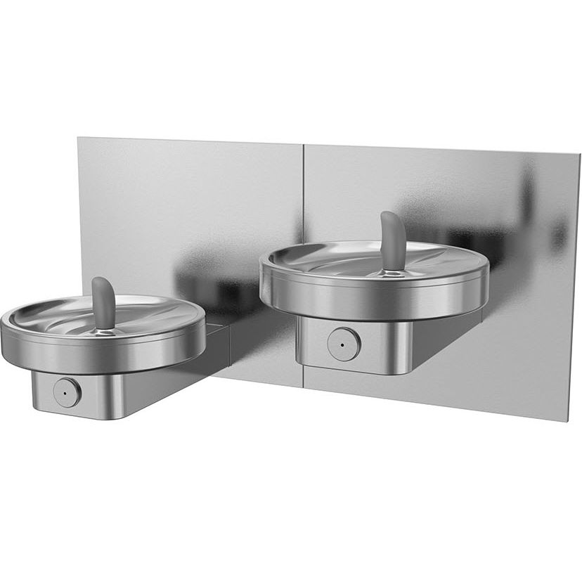 Wall-mounted drinking fountain - MMRSL - OASIS - indoor / galvanised ...