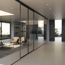 Metal sliding system - Tabula - Casma - glass door / wall-mounted ...