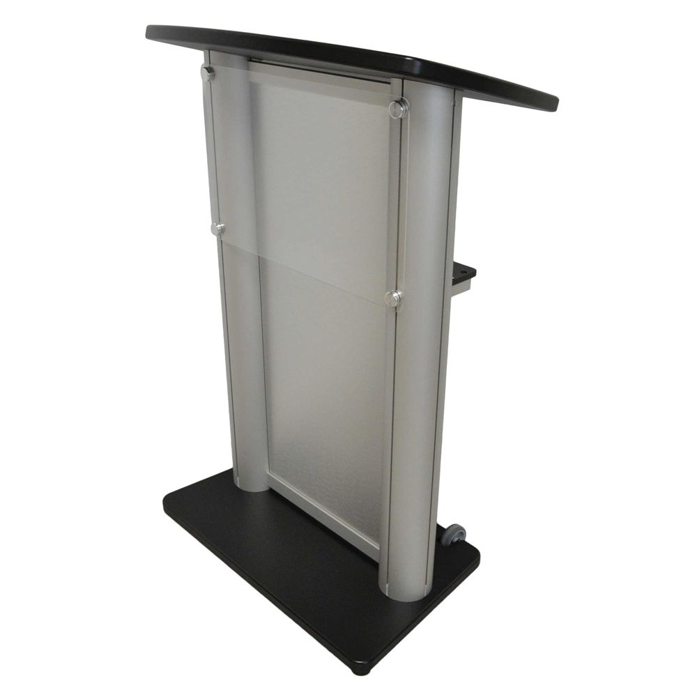 Conference lectern - 1ALCS2 - Podium pros - on casters / anodized aluminum