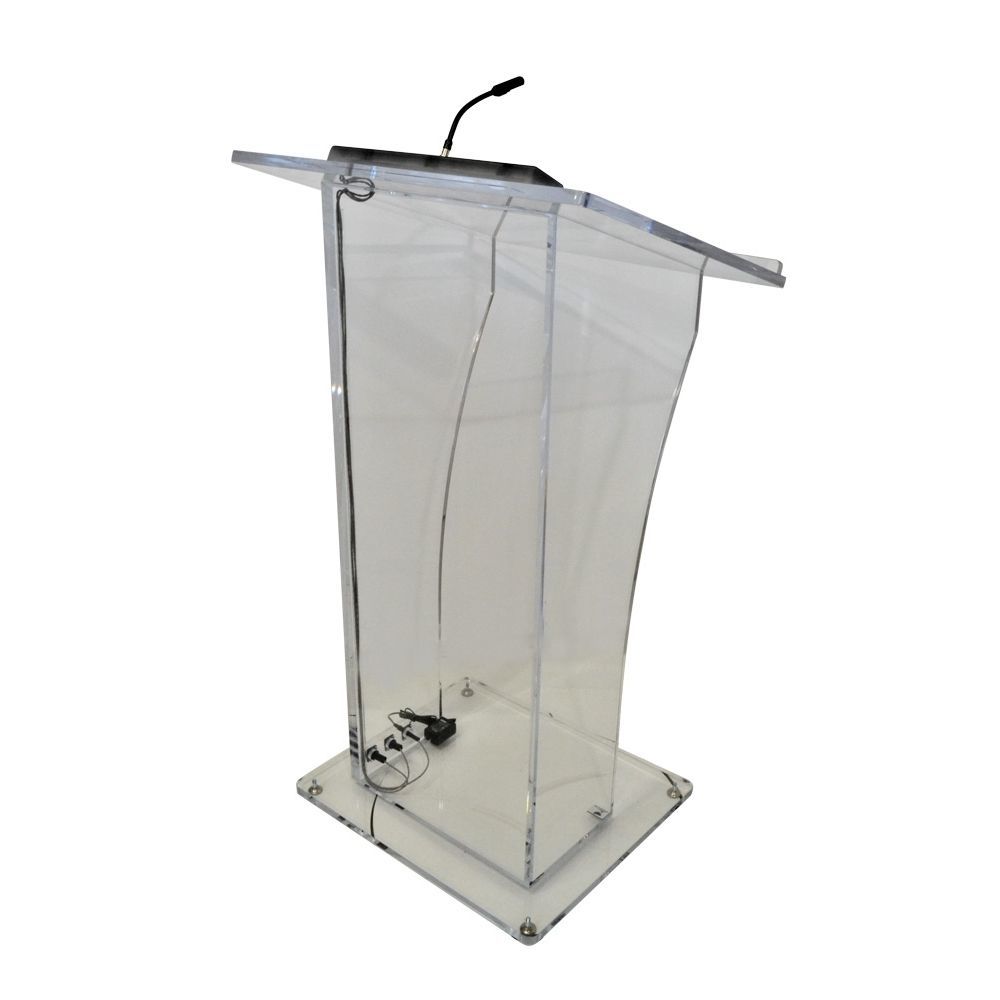 Conference lectern - 1ACCOLFSWC - Podium pros - stand-up / machined ...