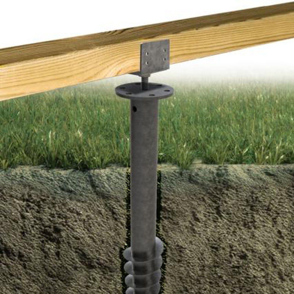 Screw pile - NIVO® - FIBERDECK - galvanized steel / container ...