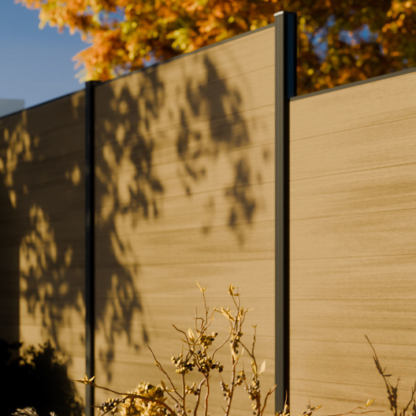 Louvered fence - PREMIUM - FIBERDECK - panel / residential / commercial