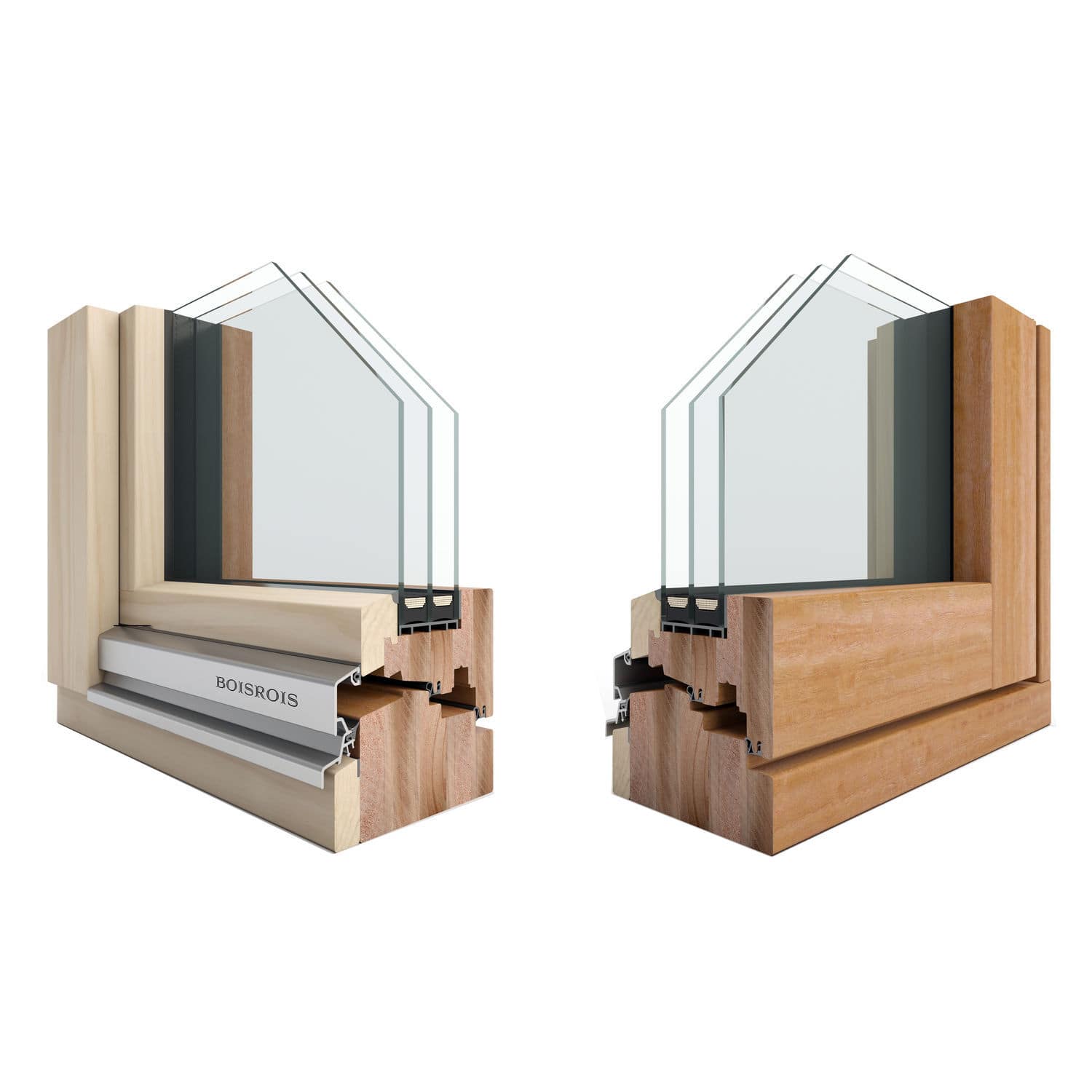 Wooden window profile - WOOD - BOISROIS - thermally-insulated ...