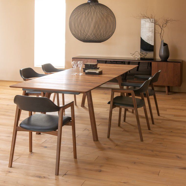 Contemporary dining table - TEN - CondeHouse - walnut / ash / ash base