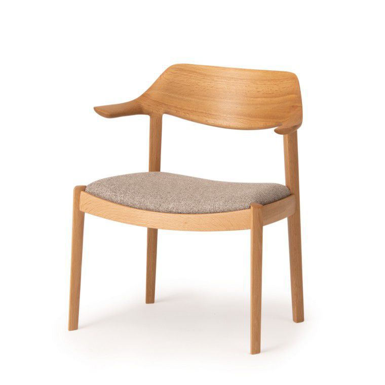 Contemporary dining chair - WING LUX LD - CondeHouse - fabric / oak ...