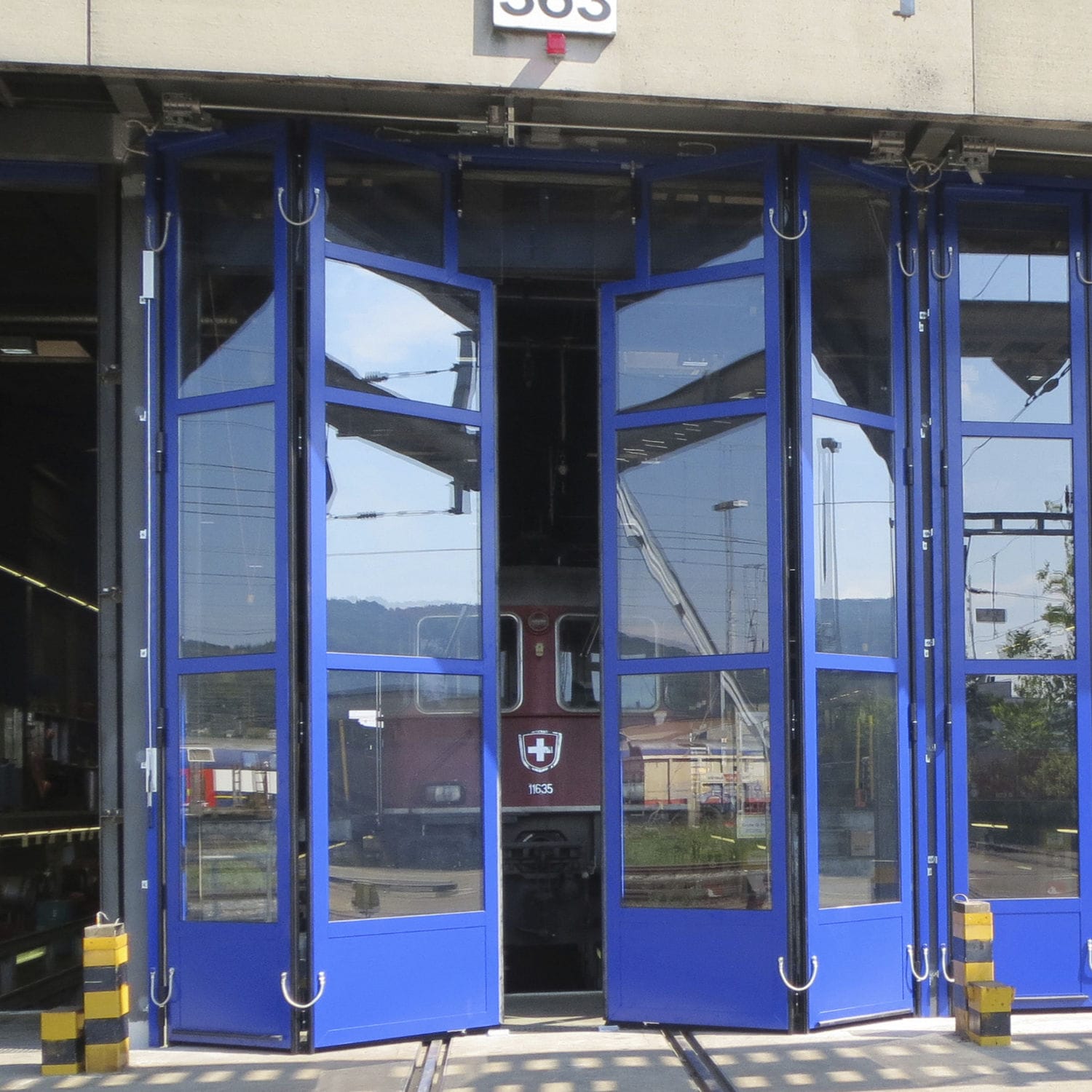 Industrial folding door - STRONG - Schneider Torsysteme - steel ...