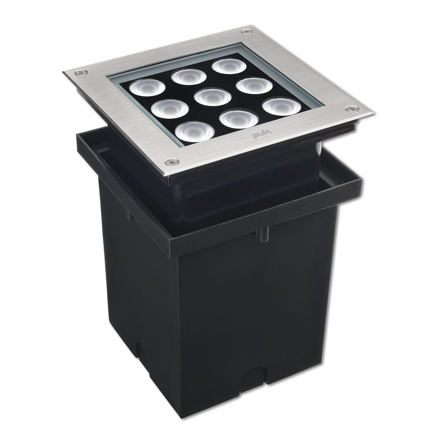In-ground light fixture - HYDROQUADOR - Tupex Electric - LED / square ...