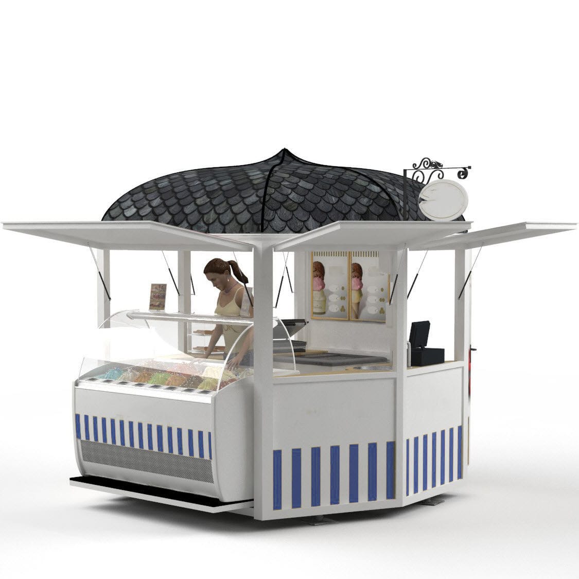 Commercial kiosk - POP UP STORE - Serisan Comunicación Gráfica - food ...