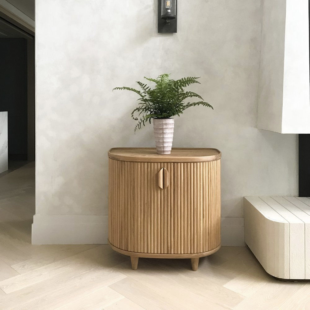 Contemporary sideboard - Tilda - LITOOC - oak / custom / with swing doors