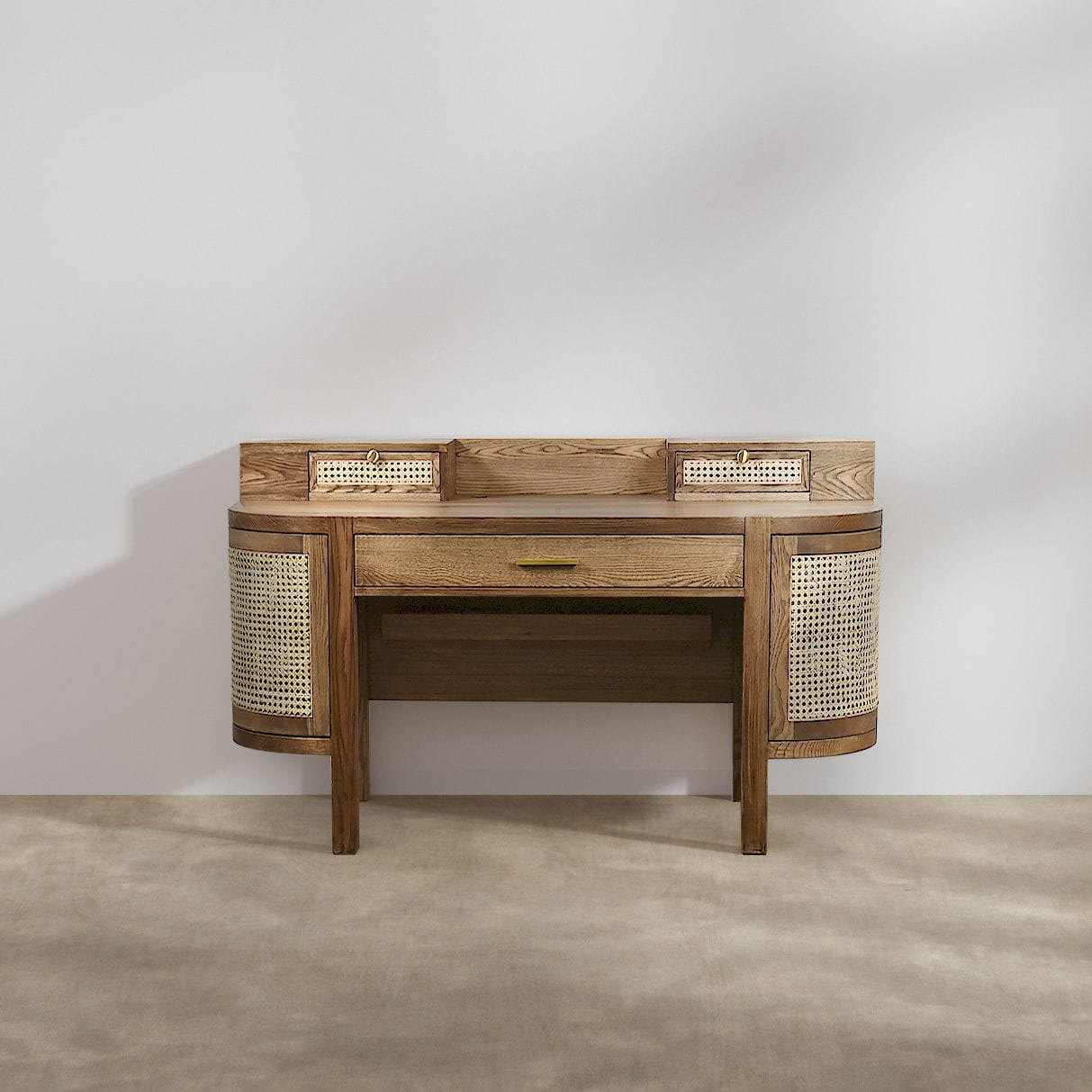 Desk with post - Celine - LITOOC - contemporary / ash / straight