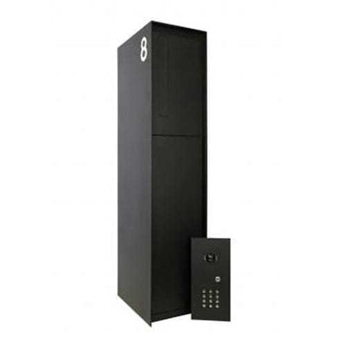 Parcel box with post - FENIX CONNECT - eSafe - individual / with built ...