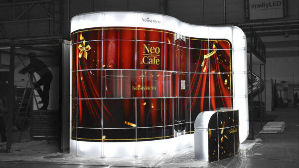 Exhibition stand - CAFE - MODULAR GLASS SYSTEM NEO LTD