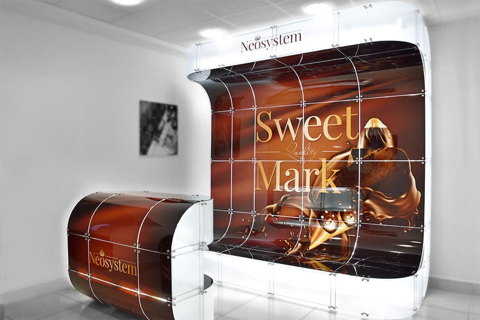 Exhibition stand - MODEL 09 - MODULAR GLASS SYSTEM NEO LTD