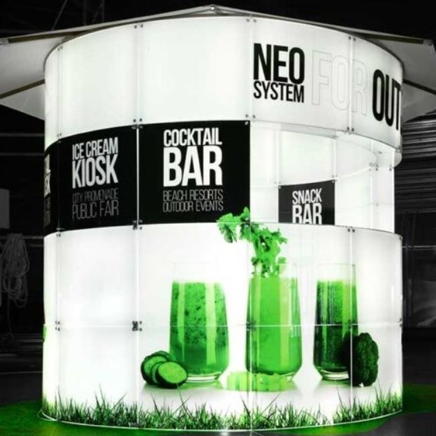 Commercial kiosk - MODEL 01 - MODULAR GLASS SYSTEM NEO LTD - food / bar ...