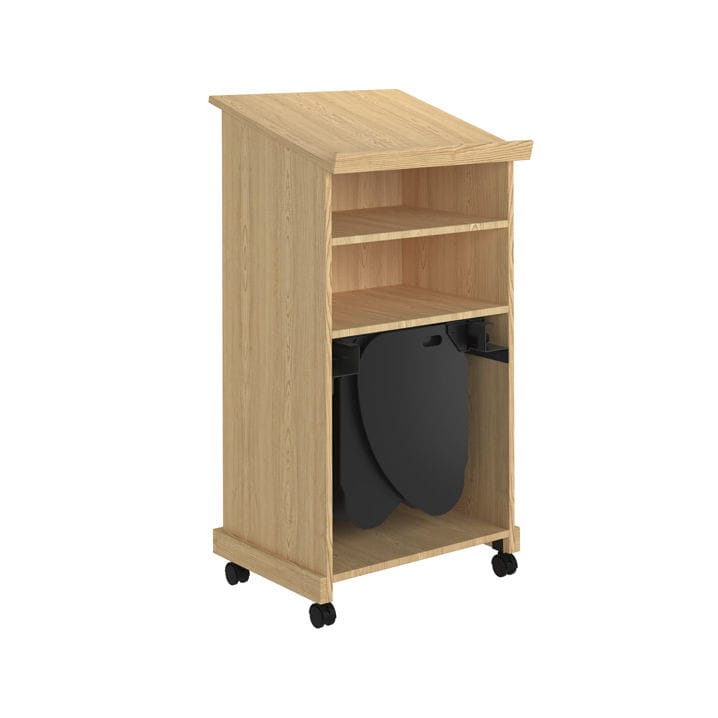 Conference lectern - IPTD-K - DIVERSIFIED WOODCRAFTS - on casters / oak ...