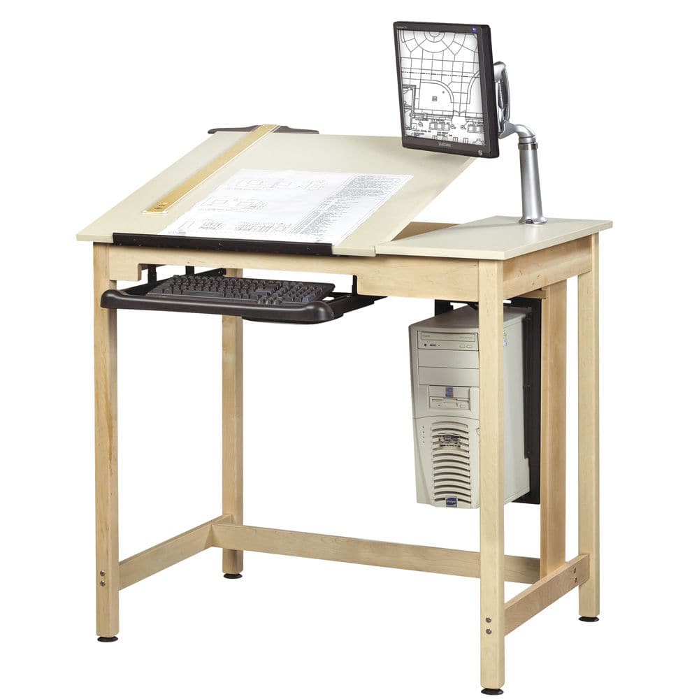 Laminate drafting table - CDTC-70 - DIVERSIFIED WOODCRAFTS - maple ...