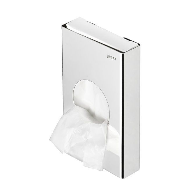 Wall sanitary bag dispenser - 91122 - Geesa - manual / stainless steel ...