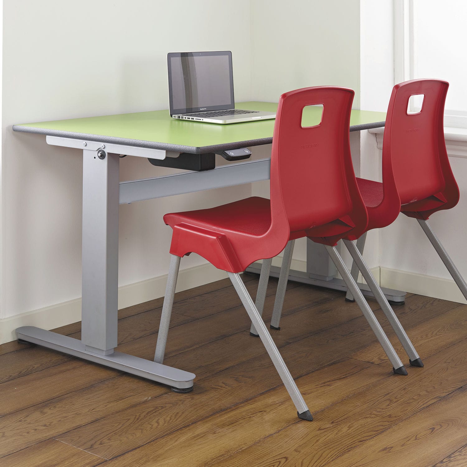Contemporary classroom table - HA800 SERIES - metalliform - MDF / metal ...