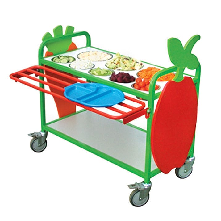 Food tray trolley - GOPAK - commercial / metal
