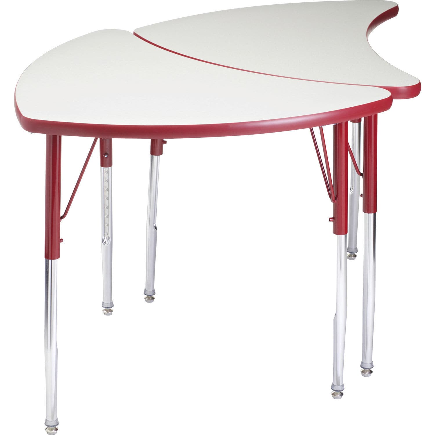 Contemporary table - COLLABORATIVE - Columbia - steel / PVC / felt