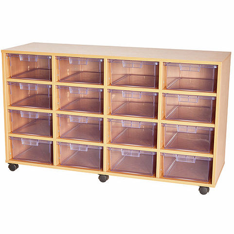 Beech storage box - B18047 - WILLOWBROOK Education - crystal