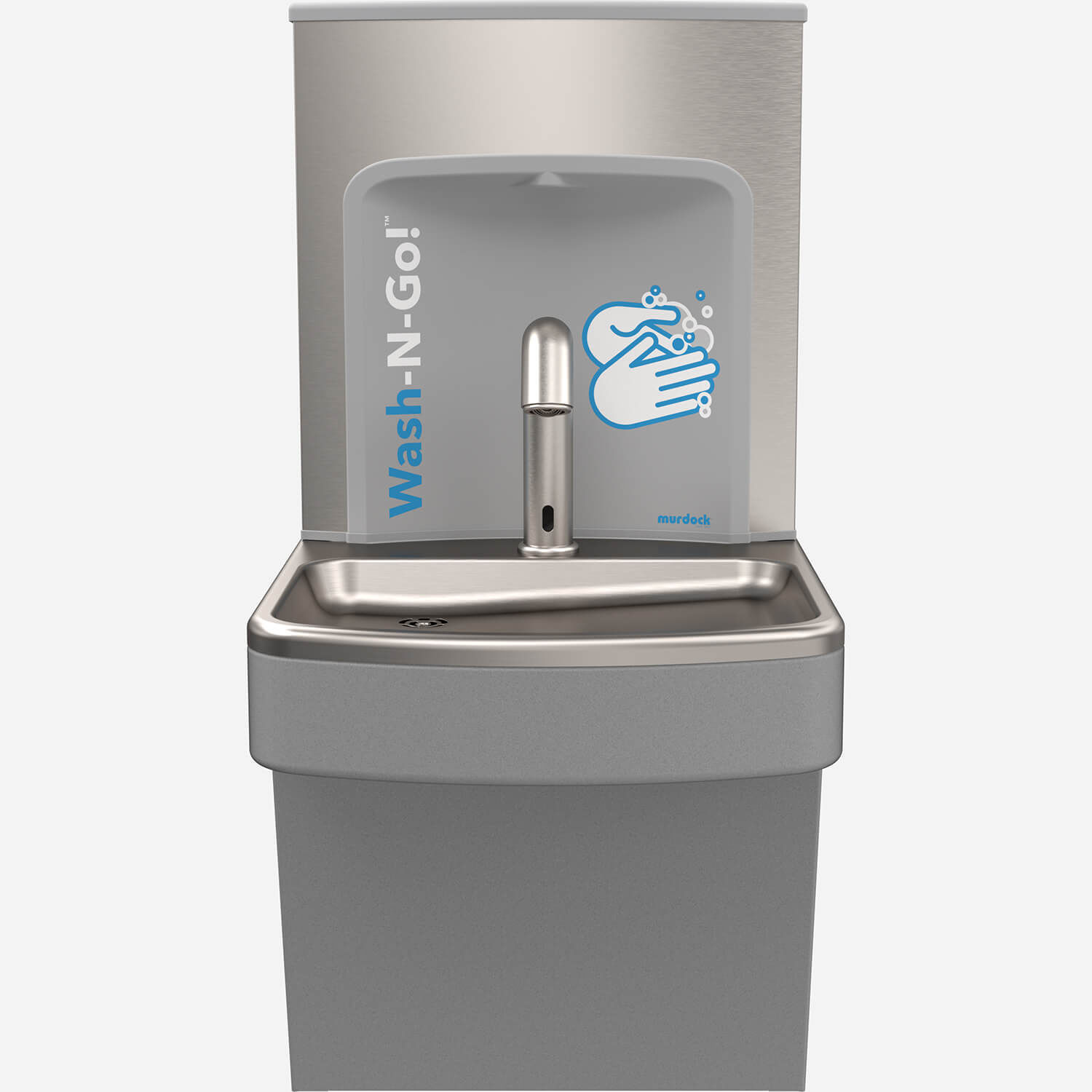 Wall-mounted hand basin - A171W Series - murdock - rectangular ...