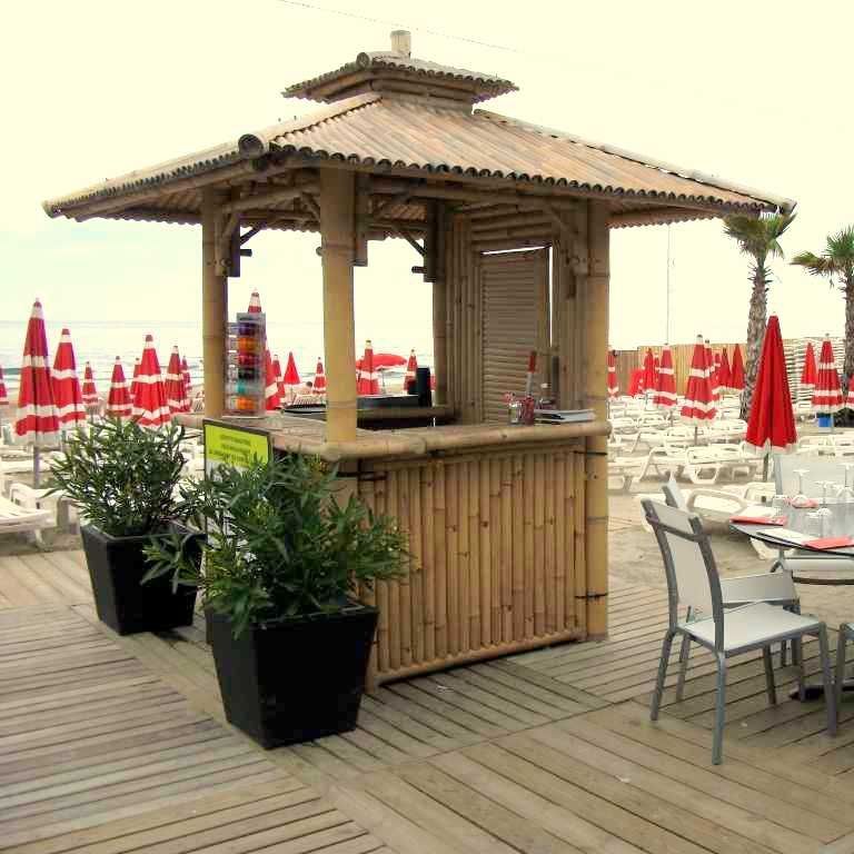 Commercial kiosk - Beach Concept - outdoor / bamboo / modular