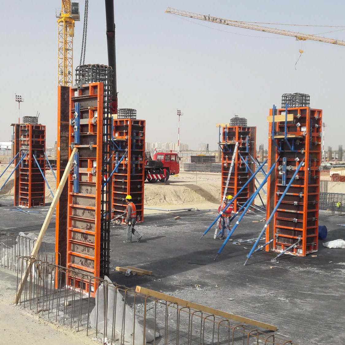 Modular formwork - RAPIDO - OZLER Formwork - circular / beam / reusable