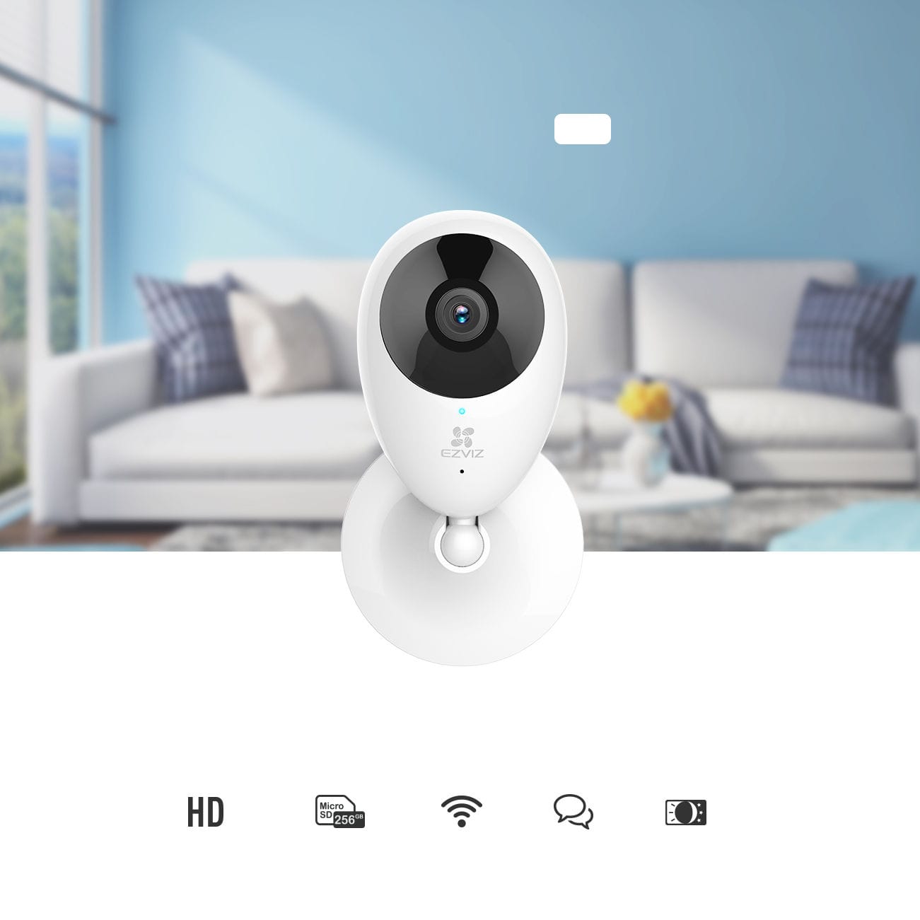 IP security camera - C2C 720P - EZVIZ - dome / built-in / audio