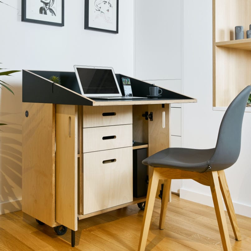 Contemporary secretary desk - THE STAR - Sobocan - plywood / birch ...